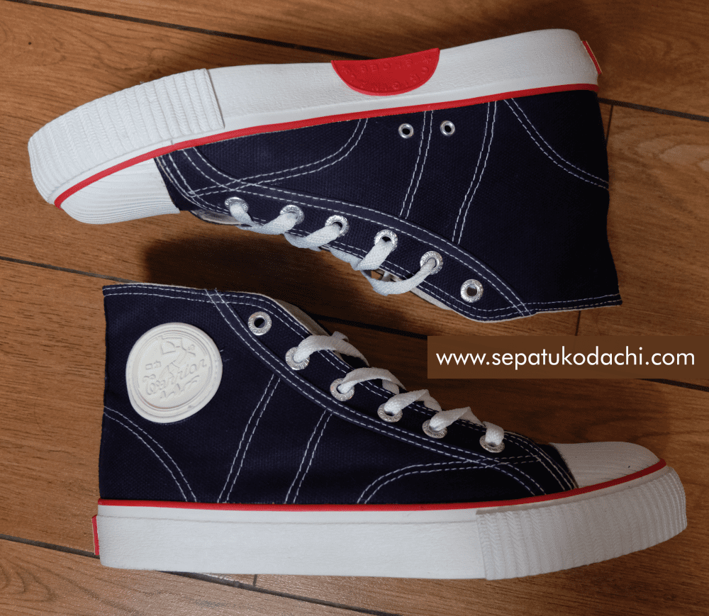 Sepatu Warrior Classic Navy HC (High Cut) - Sepatu Kodachi