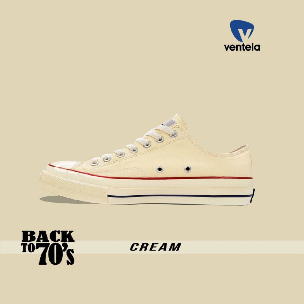 Ventela Back to 70's Low Cream | Sepatu Ventela ® Online Store